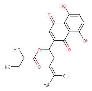 (2-Methylbutyryl)shikonin | Inhibitor | TargetMol
