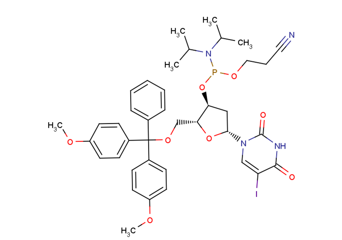 5’-O-DMTr-2’-deoxy-5-iodouridine-3’-CED Phosphoramidite | | TargetMol