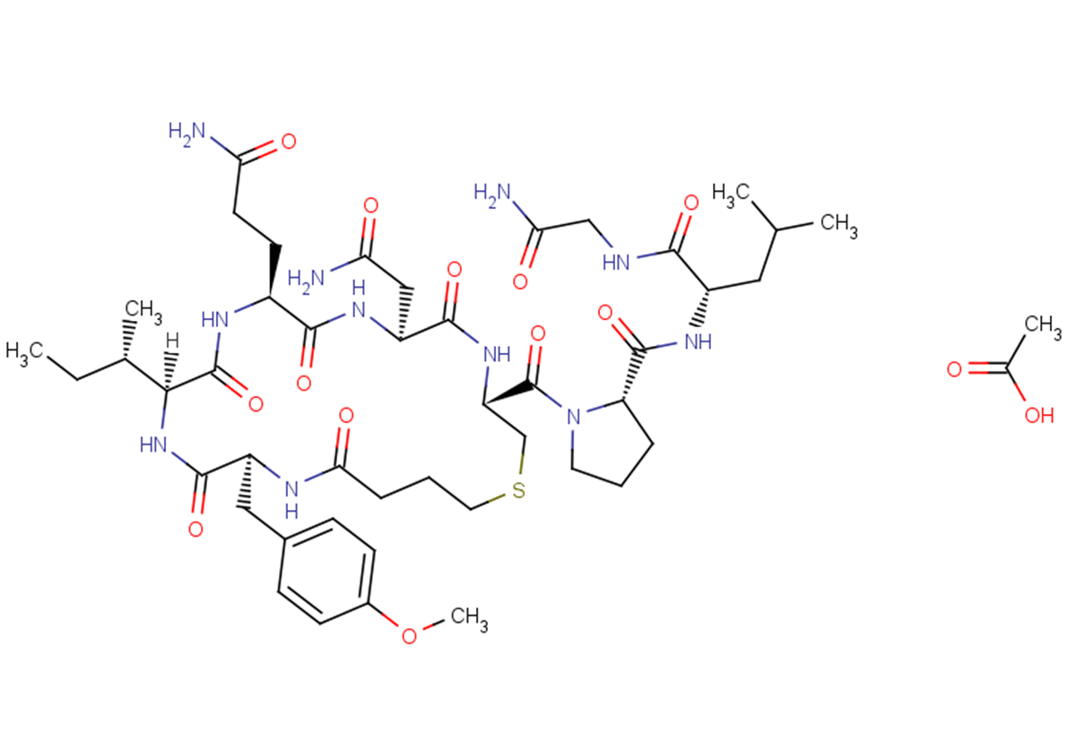 Carbetocin acetate(37025-55-1 free base) | Oxytocin Receptor | TargetMol