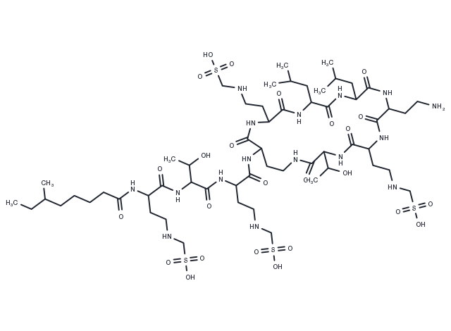 Colistimethate Sodium | 粘菌素-1,3,5,9-四甲磺酸 | TargetMol
