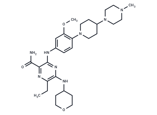 Gilteritinib | ASP2215 | 吉列替尼 | FLT3 抑制剂 | TargetMol