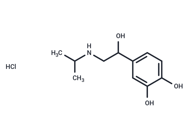 Isoprenaline hydrochloride | β-肾上腺素能受体抑制剂 | TargetMol