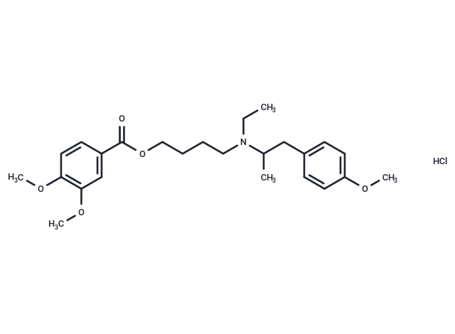 Mebeverine hydrochloride | Inhibitor | Sodium Channel | TargetMol