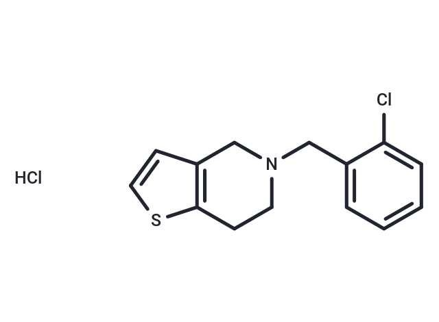 Ticlopidine hydrochloride | Adenosine Receptor | TargetMol