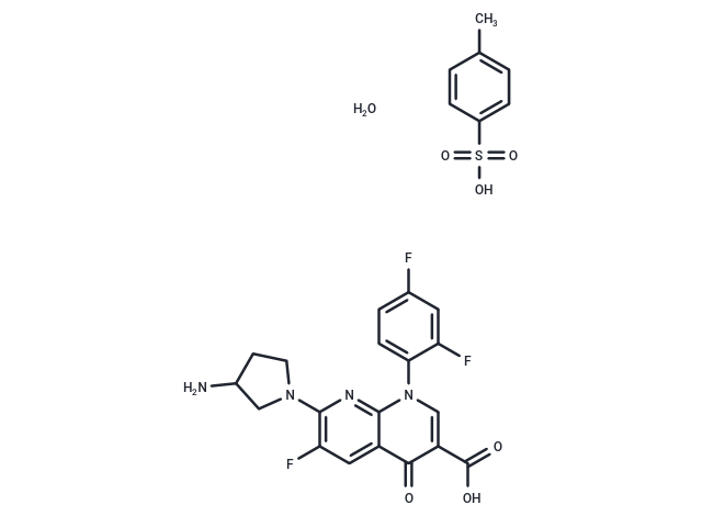 Tosufloxacin tosylate hydrate | Inhibitor | Antibacterial | Antibiotic ...