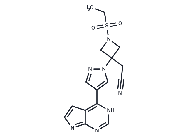 Baricitinib | INCB028050 | 巴瑞克替尼 | JAK1/JAK2 抑制剂 | TargetMol